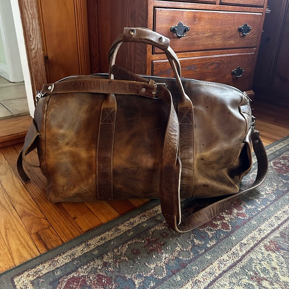 village tannery | Bags | Handmade Leather Weekender Bag | Poshmark